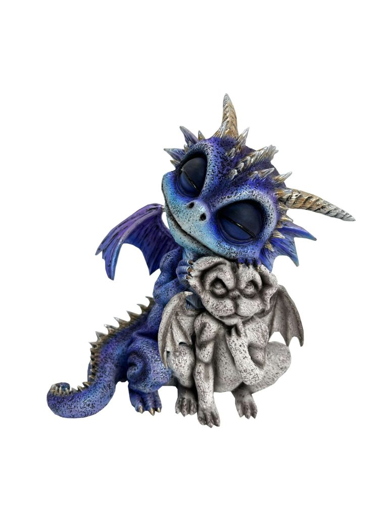 Cute Dragon Cuddling With Gargoyle - De's Cavern