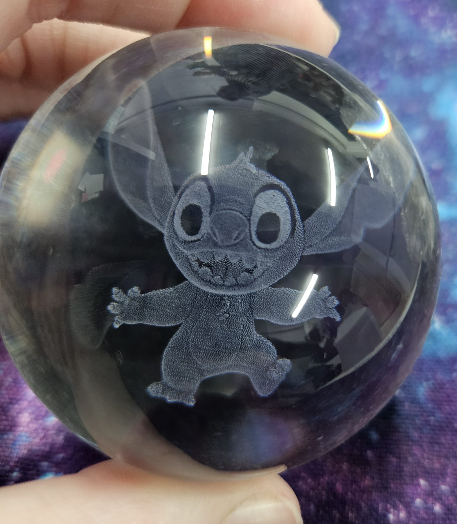 Stitch Sphere And Stand - De's Cavern
